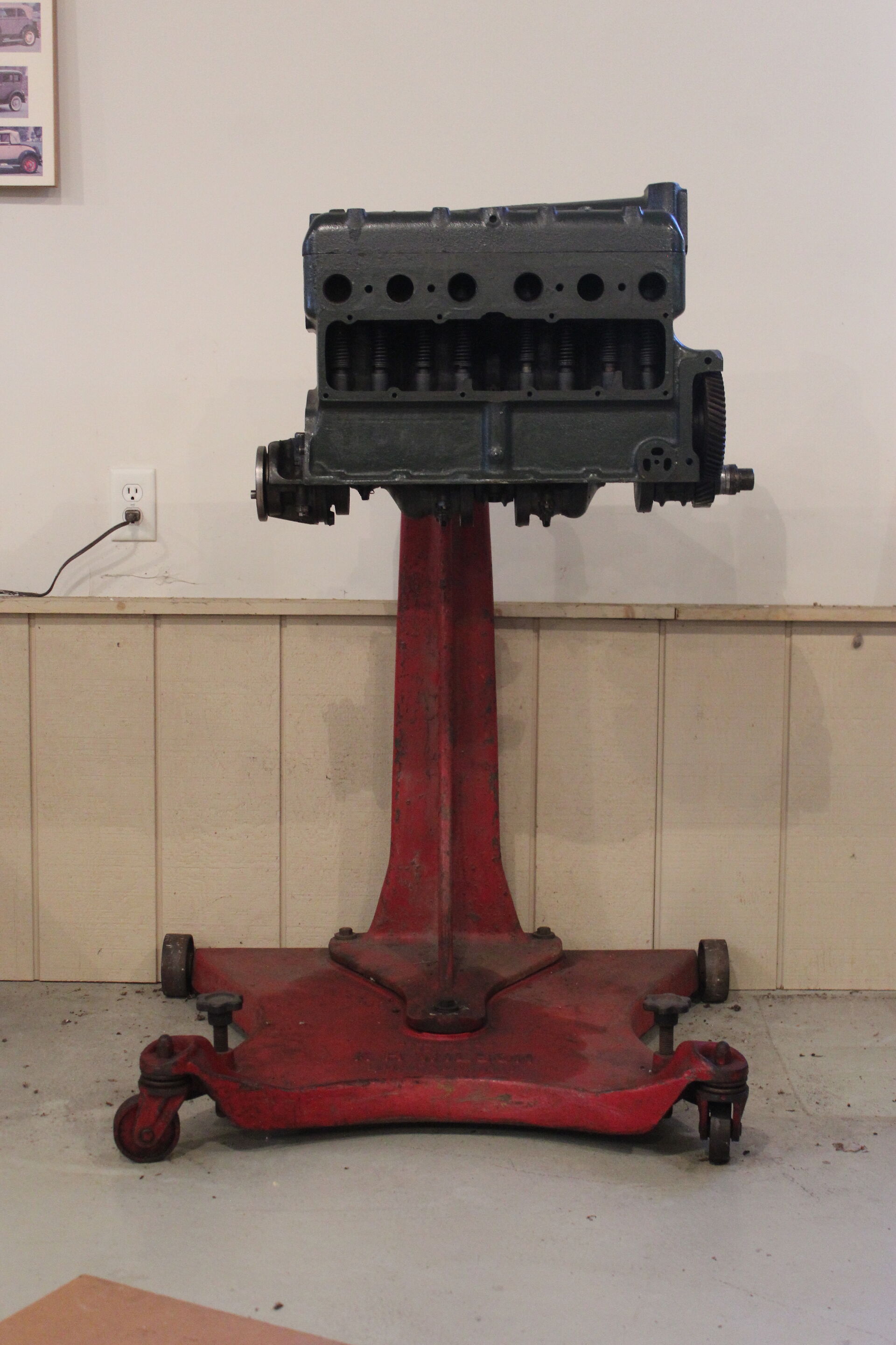 Bonhams Cars : K.R. Wilson No.744 Engine Stand with Model A Block