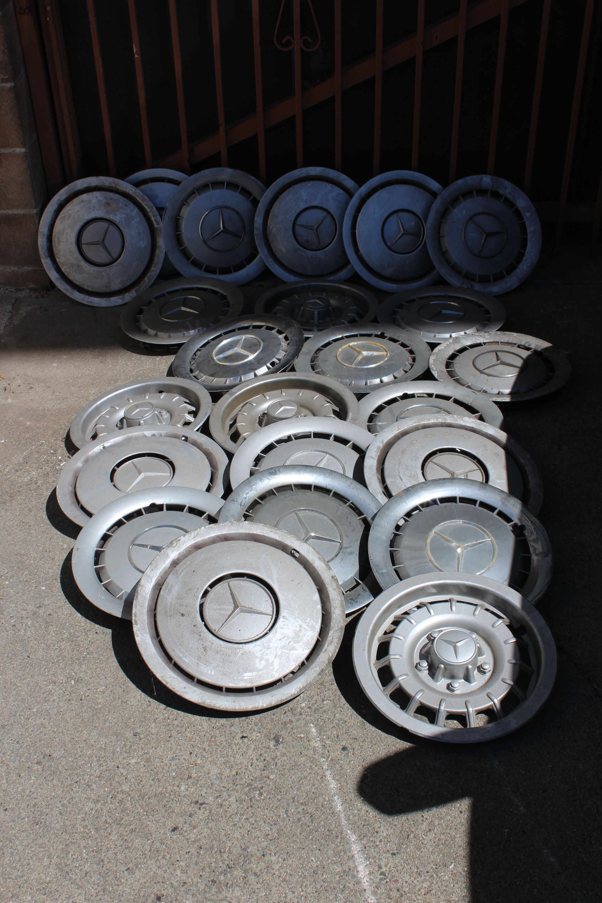 Bonhams Cars : A grouping of various, plastic 15" hub caps for Euro ...