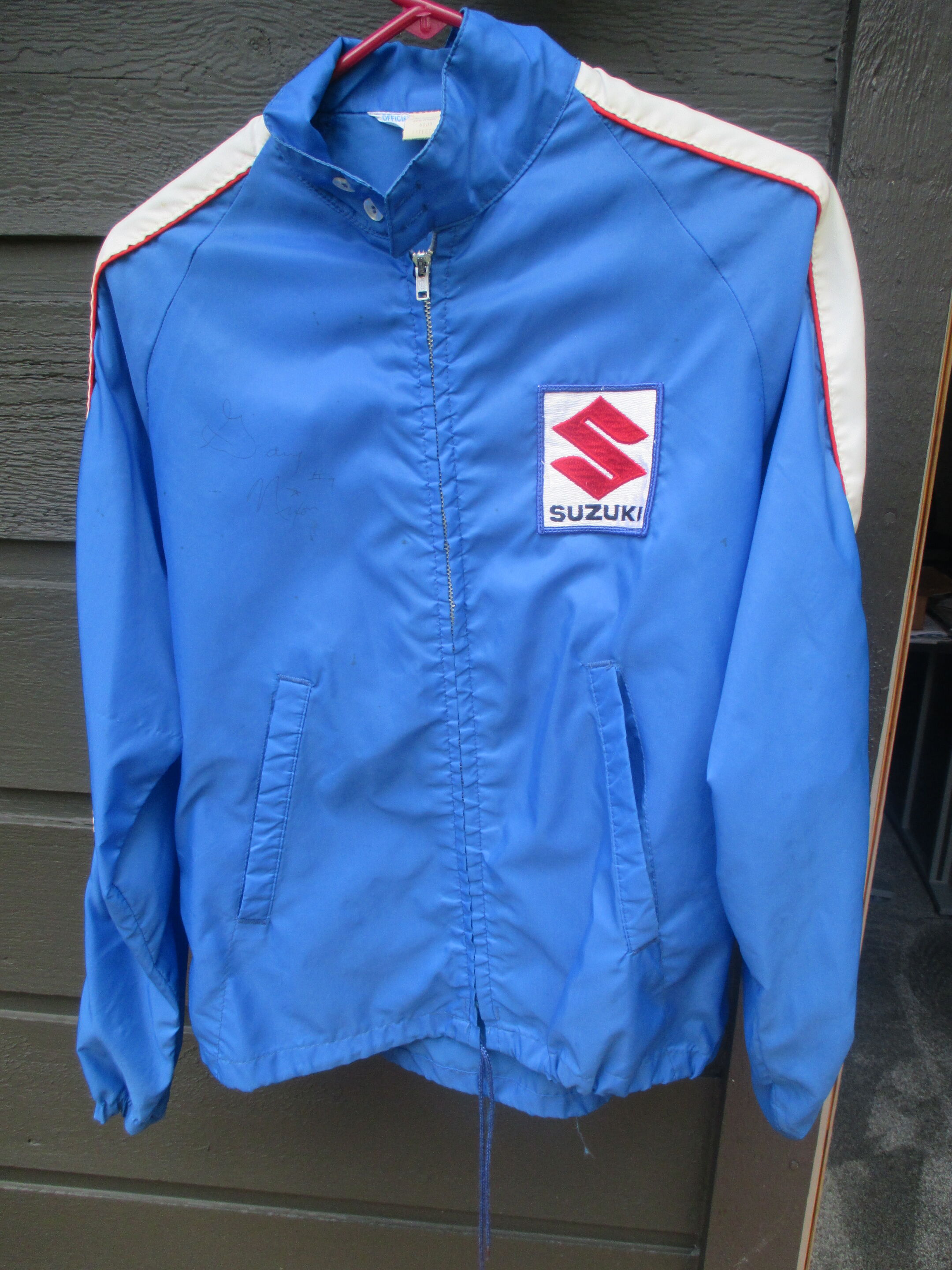 Bonhams Cars : A Team Suzuki jacket signed by Gary Nixon