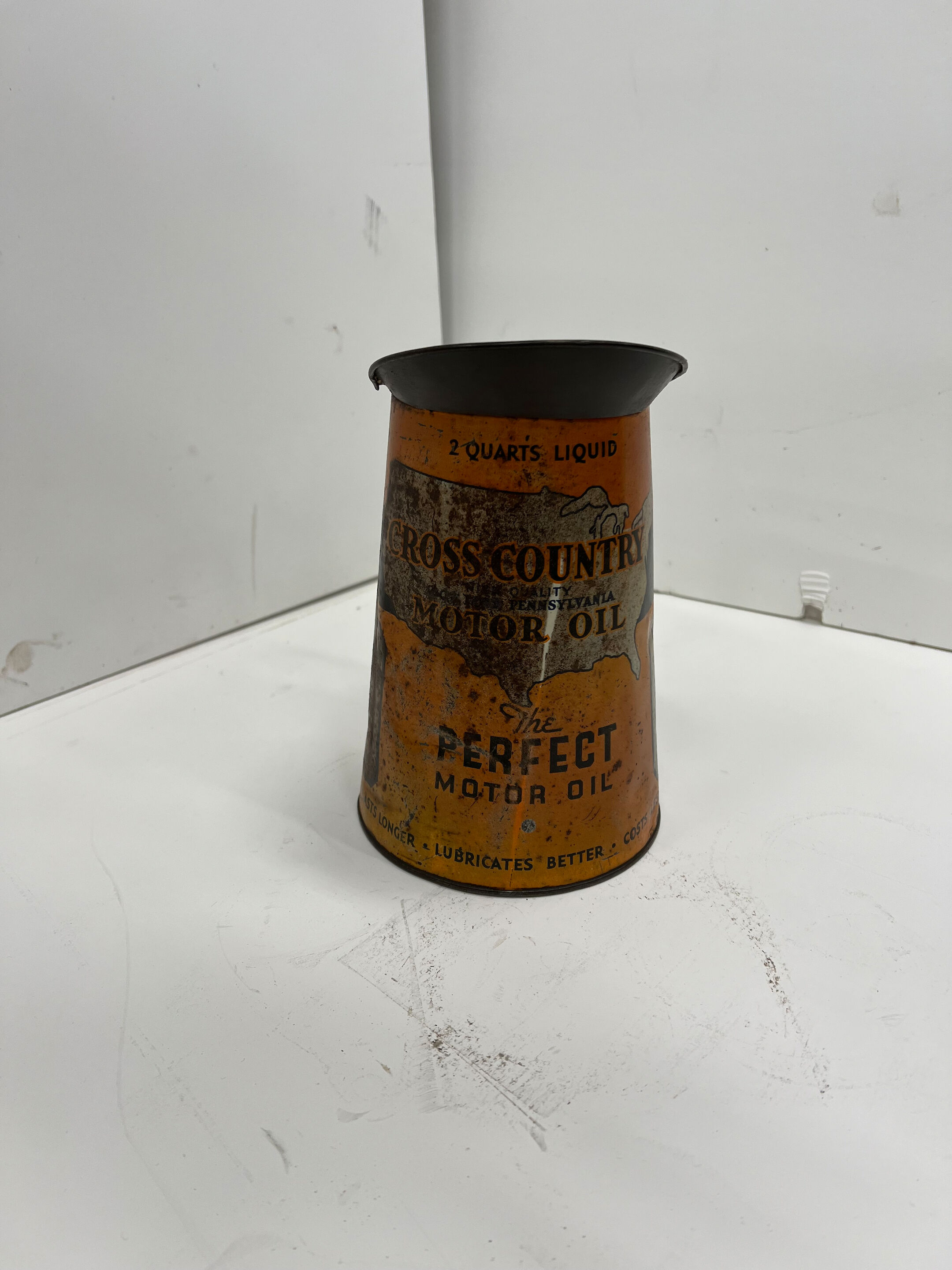 Bonhams Cars : A Cross Country Motor Oil 2-Quart Pitcher