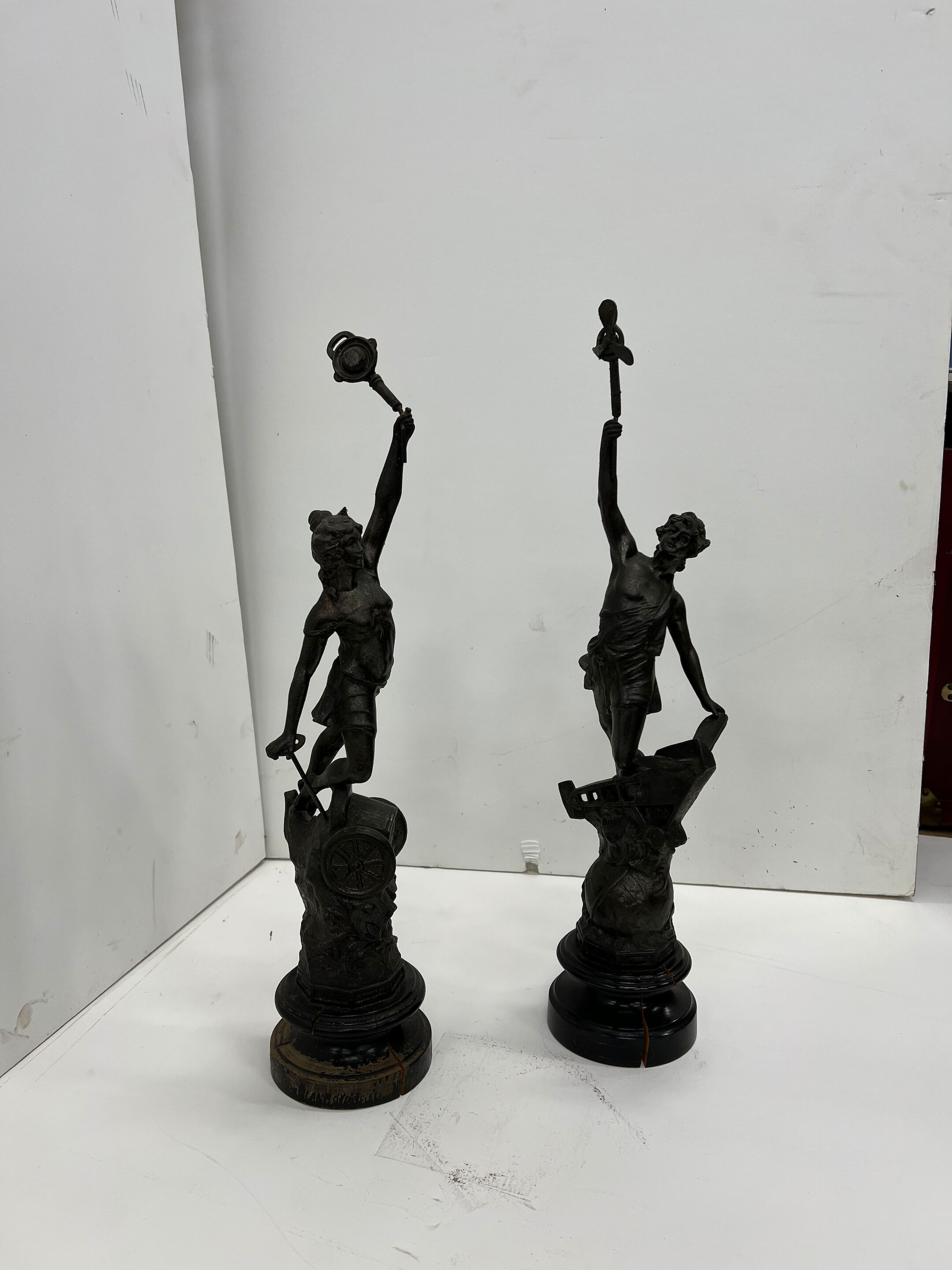 Bonhams Cars : A Pair of Motoring Statues