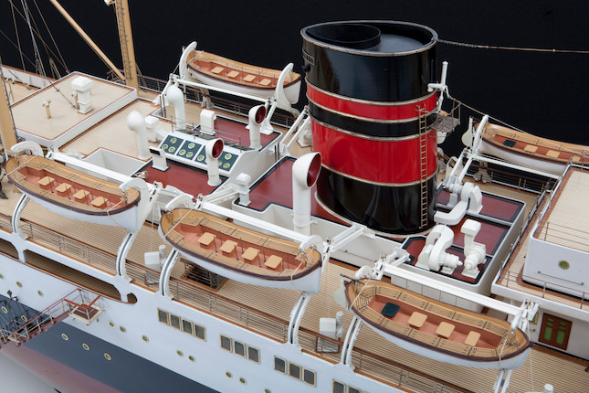 Bonhams : A shipbuilders' model of the passenger/freighter S.S. Nova ...