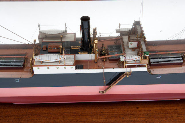 Bonhams : A shipbuilders' half block model of the tramp freighter S.S ...