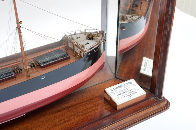Bonhams : A shipbuilders' half block model of the tramp freighter S.S ...