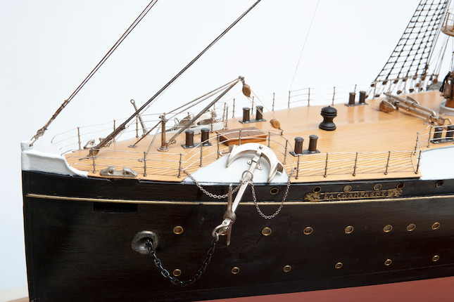 Bonhams : A fine shipbuilders' model of the passenger ship La Champagne ...