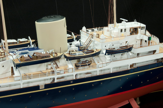 Bonhams : A scale model of the Royal Yacht Britannia By John Dean ...
