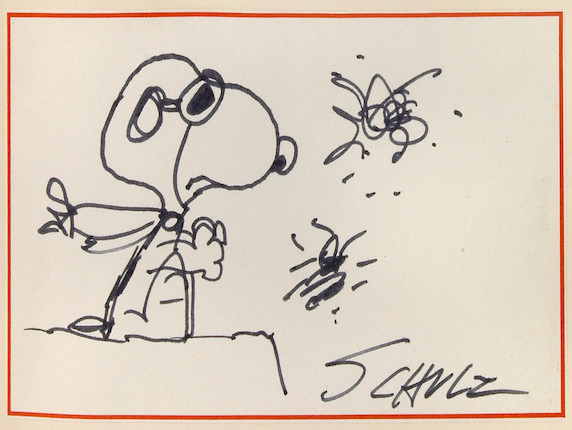 Bonhams : SCHULZ, CHARLES M. Snoopy and the Red Baron. New York Holt ...