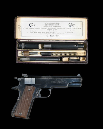Bonhams : A fine pre-war Colt Ace semi-automatic pistol with boxed ...