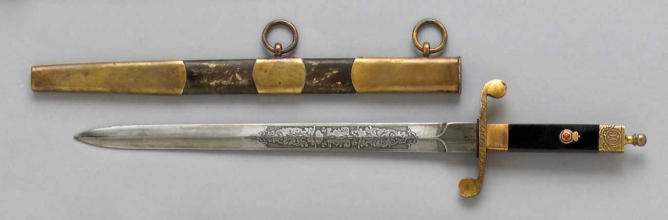 Bonhams : A rare Imperial Russian Model 1914 Air Service dagger awarded ...