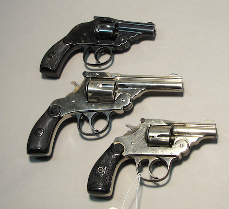 Bonhams : A lot of three American double action revolvers