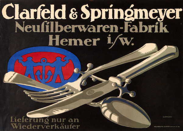 Bonhams : Julius Gipkens (German, 1883-1960); Clarfeld & Springmeyer;