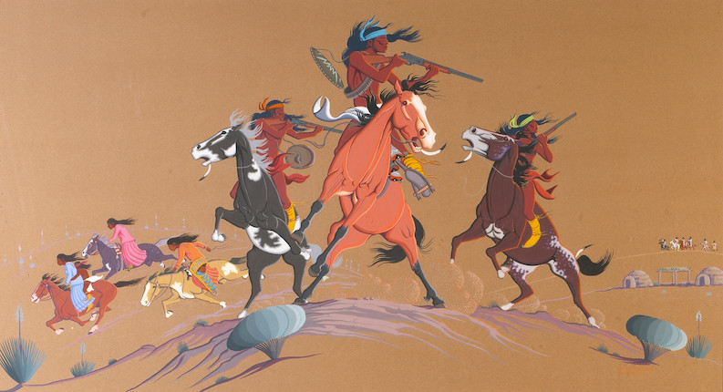 Bonhams : An Allan Houser painting