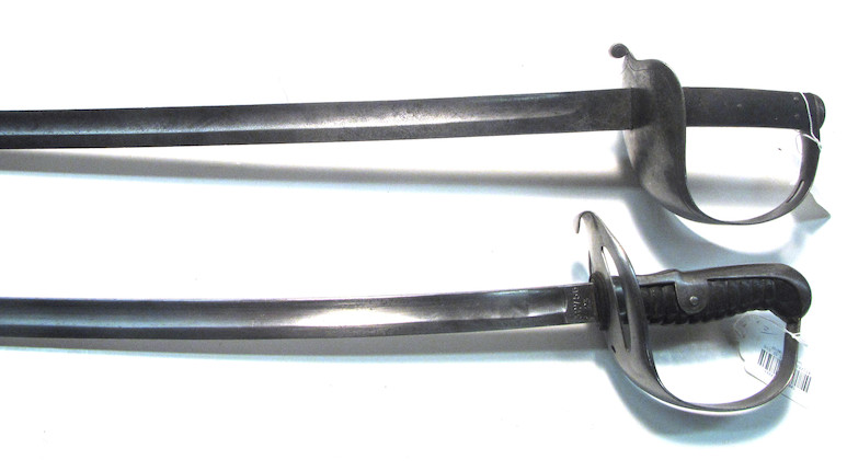 Bonhams : A lot of two late 19th century cavalry sabers