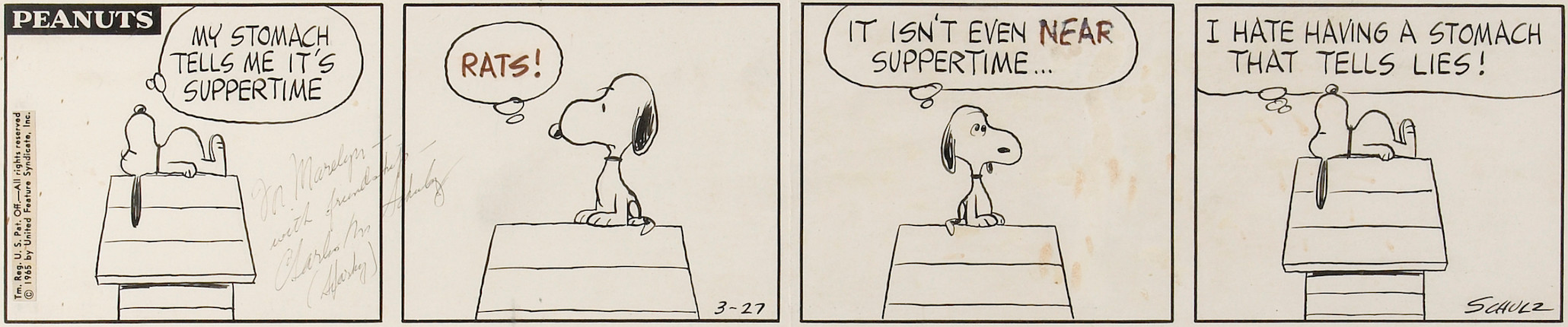 Bonhams : Charles M. Schulz (American, 1922-2000) Peanuts.