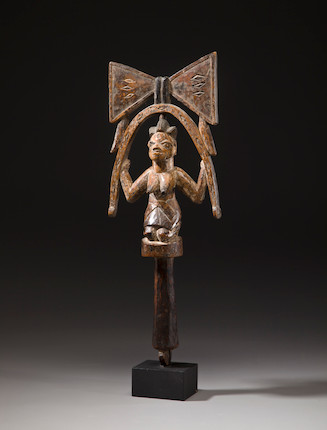 Bonhams : Yoruba Shango Staff, Nigeria
