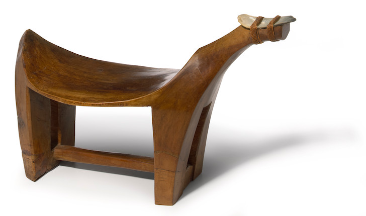 Bonhams : Zoomorphic Coconut-Grating Stool, Nukuoro, Caroline Islands