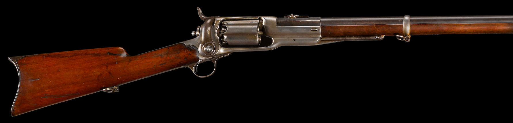 Bonhams : A rare U.S. Colt Model 1855 revolving artillery carbine