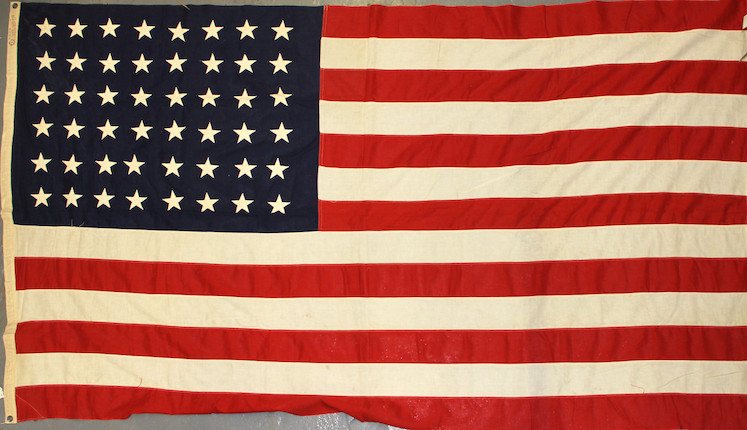 Bonhams : A forty-eight star United States flag