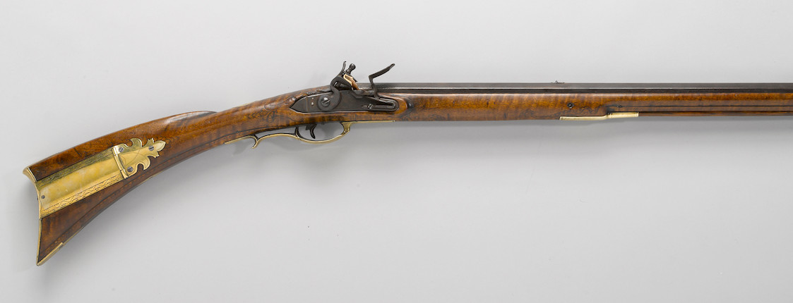 Bonhams : A full-stocked flintlock rifle attributed to John Rupp of ...