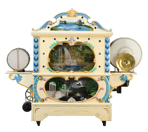 Bonhams : A rare Wurlitzer style 145 military band organ, with painted ...