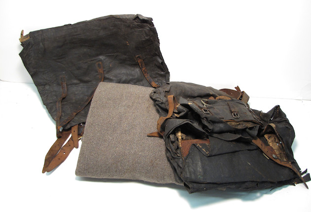 Bonhams : A lot of two Civil War era knapsacks and soldier's blanket