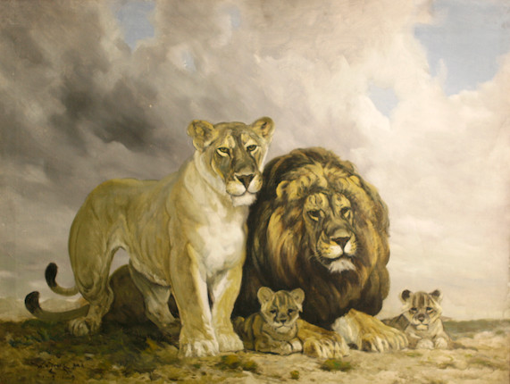 Bonhams : William Henry Drake (American, 1856-1926) Monarchs of the ...