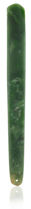 Bonhams : Maori Greenstone Pendant/Carving Tool, New Zealand