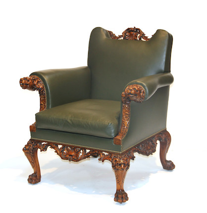 Bonhams : A Victorian Rococo Revival walnut armchair