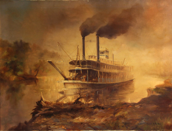 Bonhams : Robert M. Rucker (American, 1932-2001) Bayou passage 25 x 30in