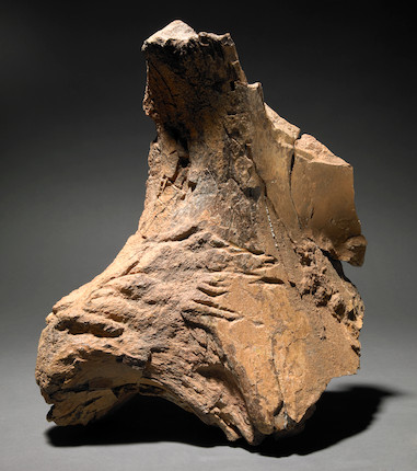Bonhams : Exceptional Dinosaur Bone with Bite Marks