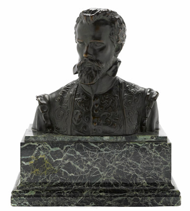 Bonhams : A Belgian patinated bronze bust André Vésale (1514-1564 ...