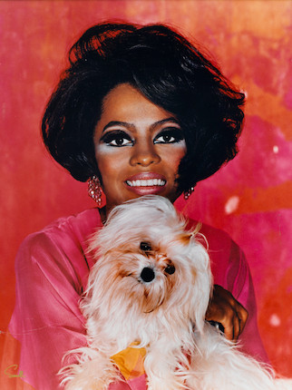 Bonhams : A Diana Ross large format color portrait by Wallace Seawell