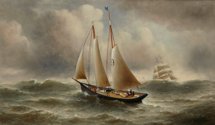 Bonhams : William Alexander Coulter (1849-1936) Ship no. 9 26 x 44in