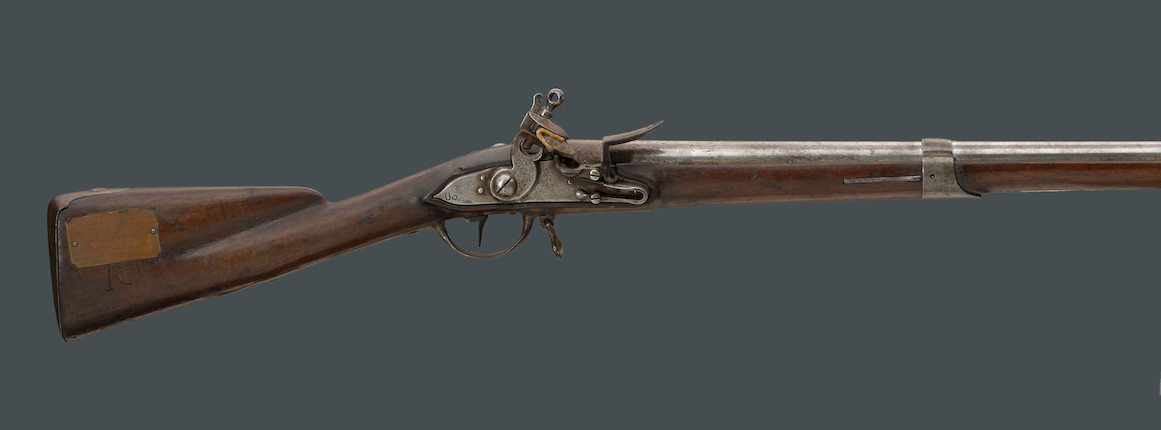 Bonhams : A US surcharged French Model 1766 Charleville flintlock musket