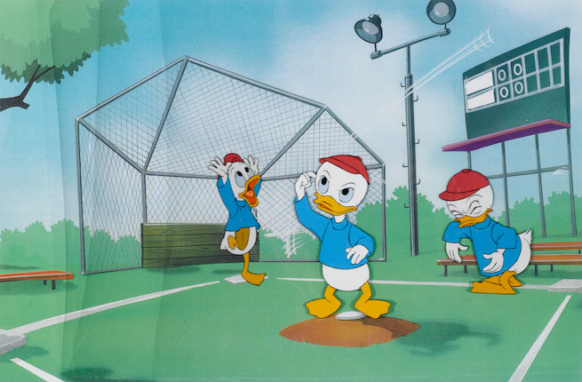 Bonhams : Three Walt Disney Studios celluloids of Donald's nephews from ...