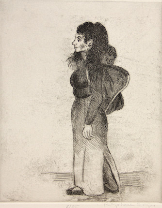Bonhams : Raphael Soyer (American, 1899-1987); A Group of Etchings; (3)