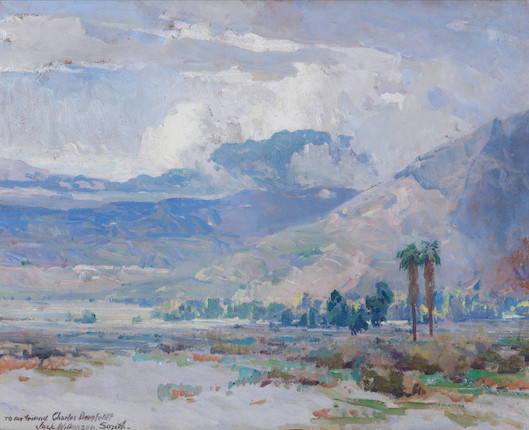 Bonhams : Jack Wilkinson Smith (American, 1873-1949) Desert near Palm ...