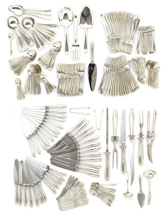 Bonhams : An American sterling silver flatware service by Shreve & Co ...