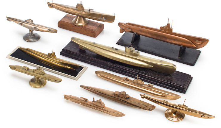 Bonhams : A collection of World War II fleet submarine desktop and ...