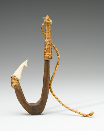 Bonhams : Maori Fish Hook, New Zealand