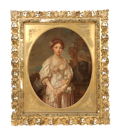 Bonhams : After Jean-Baptiste Greuze The broken pitcher 34 x 42 1/2in