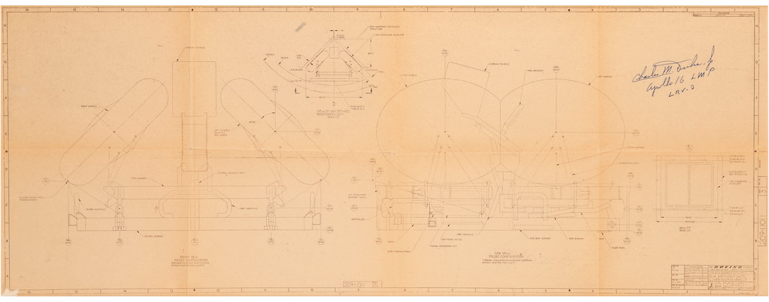Bonhams : LUNAR ROVER BLUEPRINTSIGNED BY A DRIVER. Configuration ...