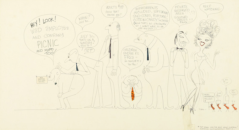 Bonhams : A group of T. Hee watercolors and drawings