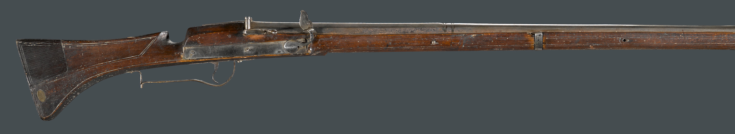 Bonhams : A continental matchlock musket with associated musket rest ...