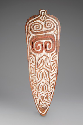 Bonhams : Awyu Shield, Digul River, Papua New Guinea