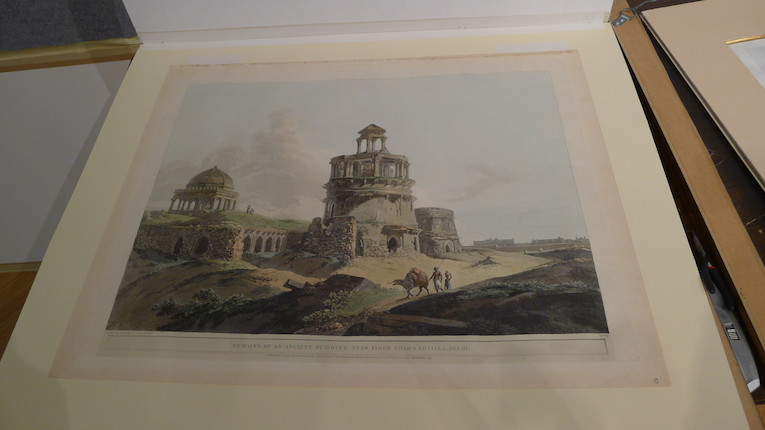 Bonhams : A group of four hand-colored landscape engravings 18th and ...