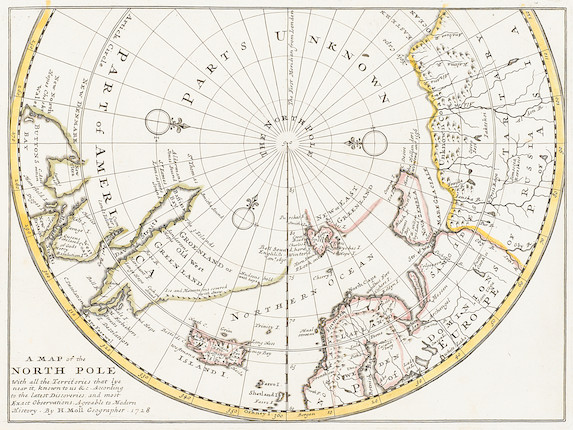 Bonhams : NORTH POLE MAPS. A group of 25 maps centered on or featuring ...
