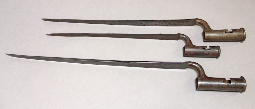 Bonhams : A lot of three marked British Revolutionary War socket ...