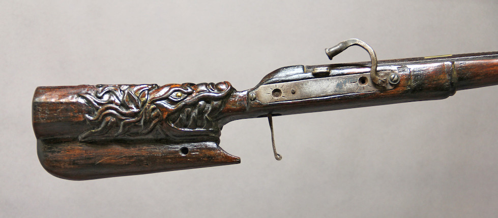Bonhams : A composite Chinese matchlock carbine -Select US Arms Type-