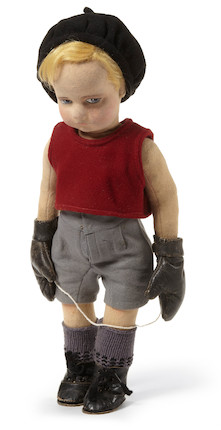Bonhams : A rare Lenci series 300 felt character doll of a boxer